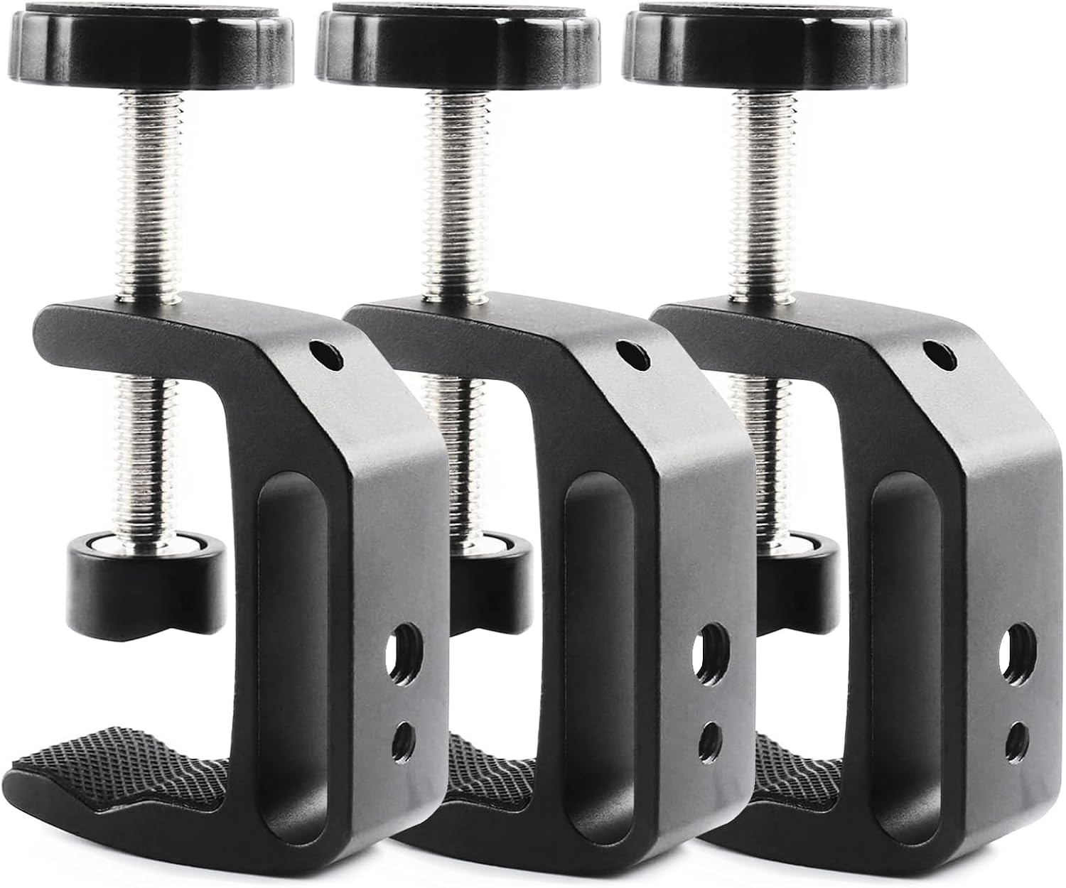 ZZBUY 3 Pack Universal C Clamps 2.4" Aluminum Support Clamp Adjustable ...