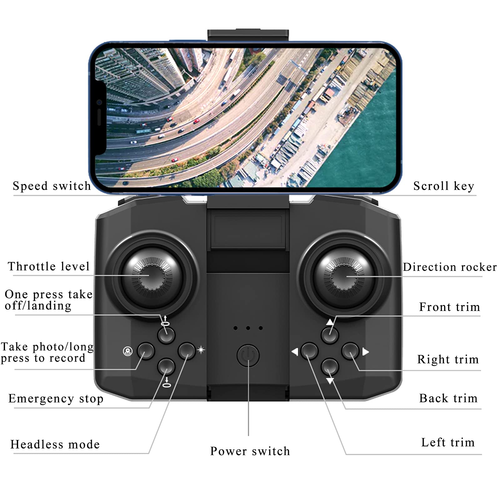 Snapklik.com : 3T6B Small Drones For Kids 12+, Mini Drone 4K Dual Camera