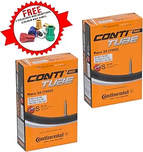 Continental Race 28 700 x 20-25c Road Bike Inner Tubes - 42mm Presta ...