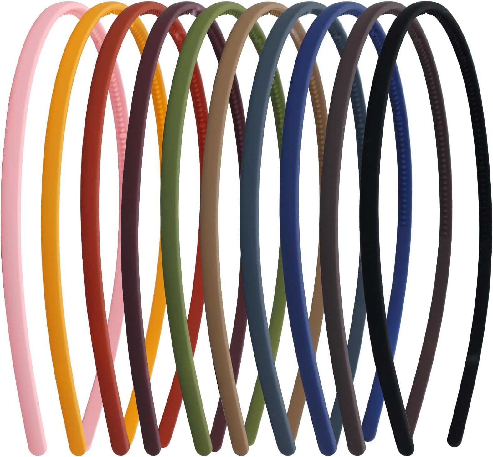 Amazon.com : WILLBOND 24 Pieces Thin Satin Headbands for Women Girls 5 ...