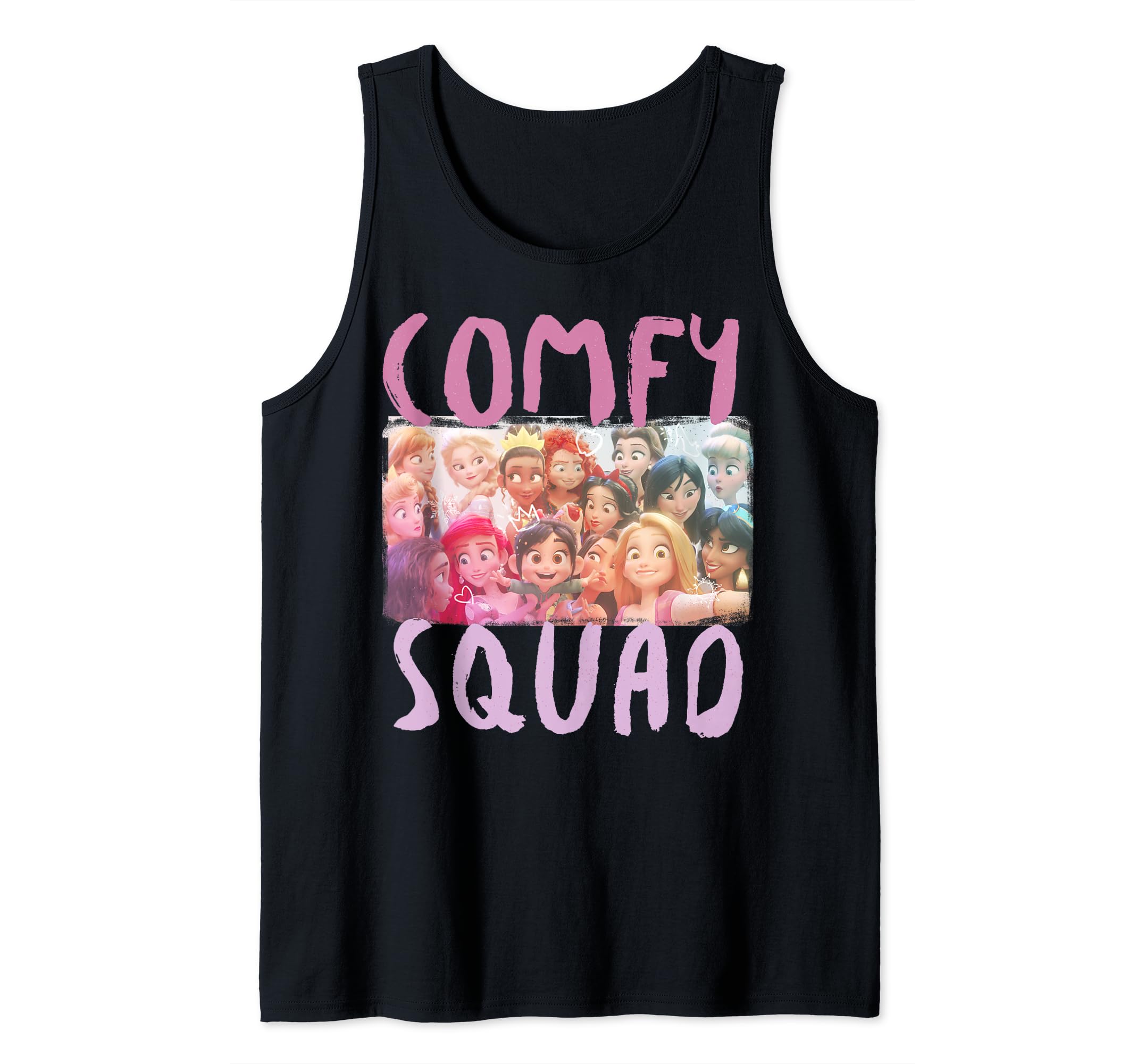 Amazon.com: Disney Wreck-It Ralph Comfy Squad Group Shot Tank Top ...