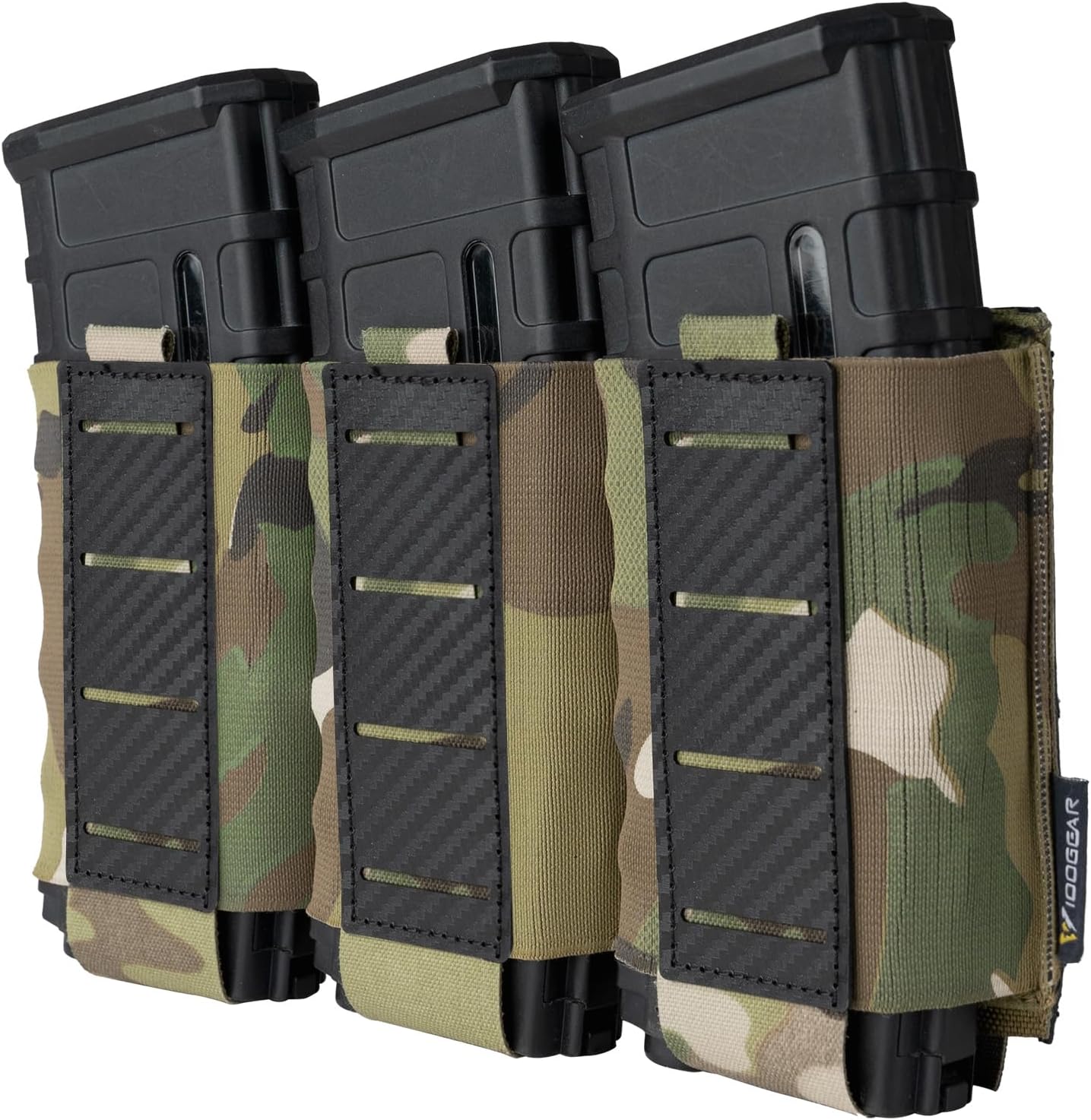 IDOGEAR Tactical 5.56 Triple Mag Pouch MOLLE Magazine Pouch Rifle ...