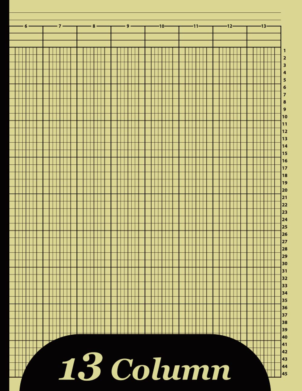 Amazon.com: Account Book, 13 Column Ledger: Bookkeeping Record Book ...