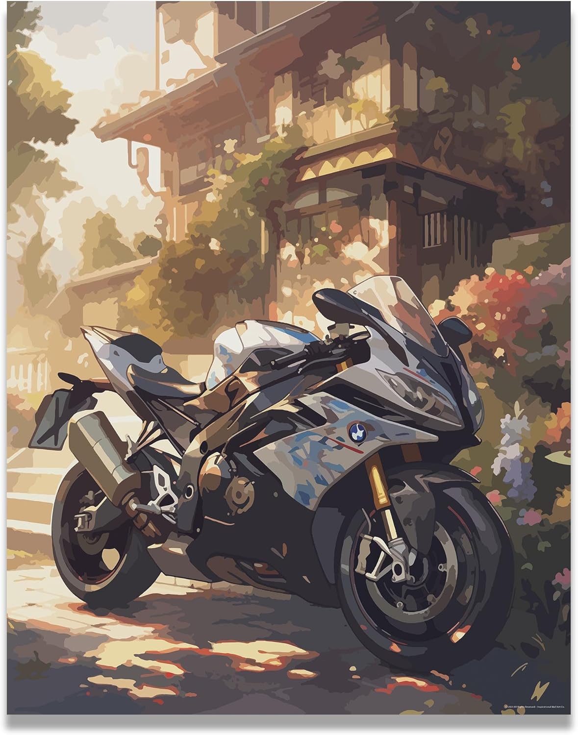 Amazon.com: Inspirational Wall Art Co. - Champion | BMW S1000RR Poster ...