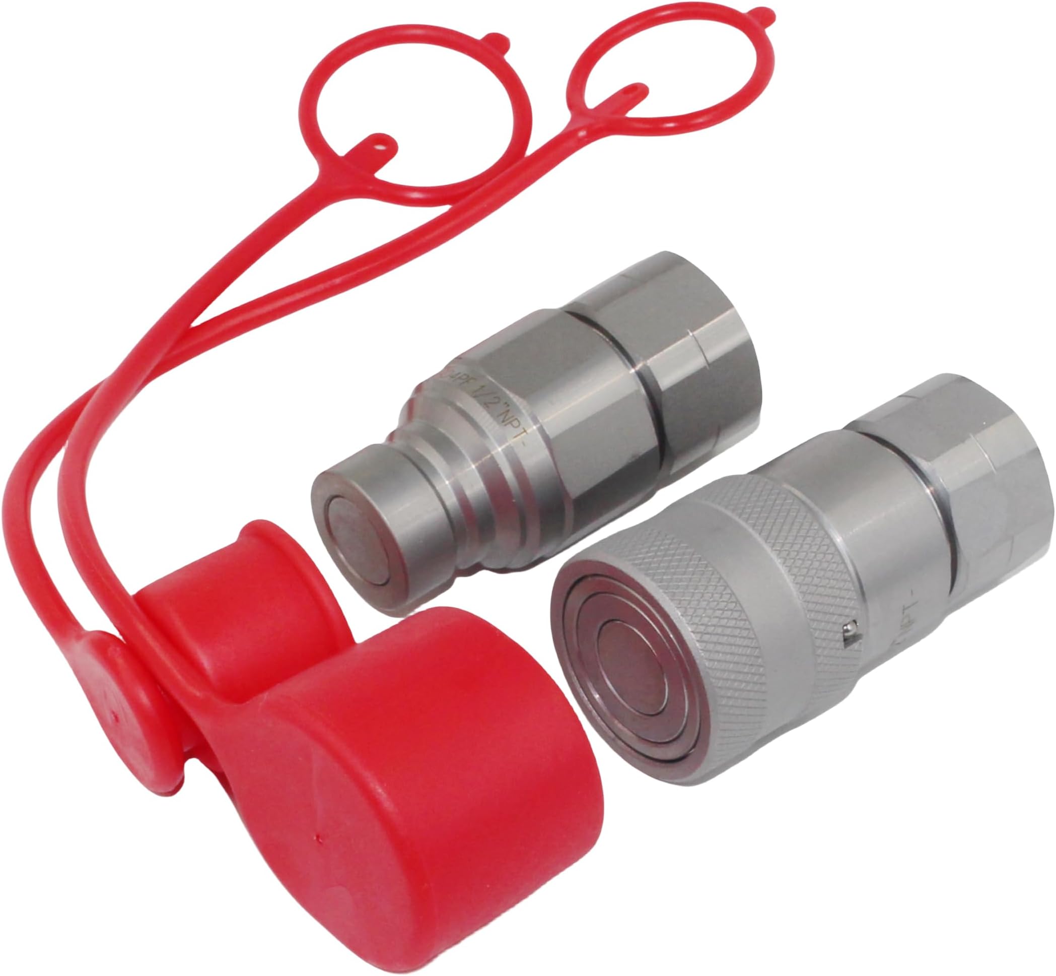 Amazon.com: Summit Hydraulics 1/2" Skid Steer Flat Face Hydraulic Quick ...