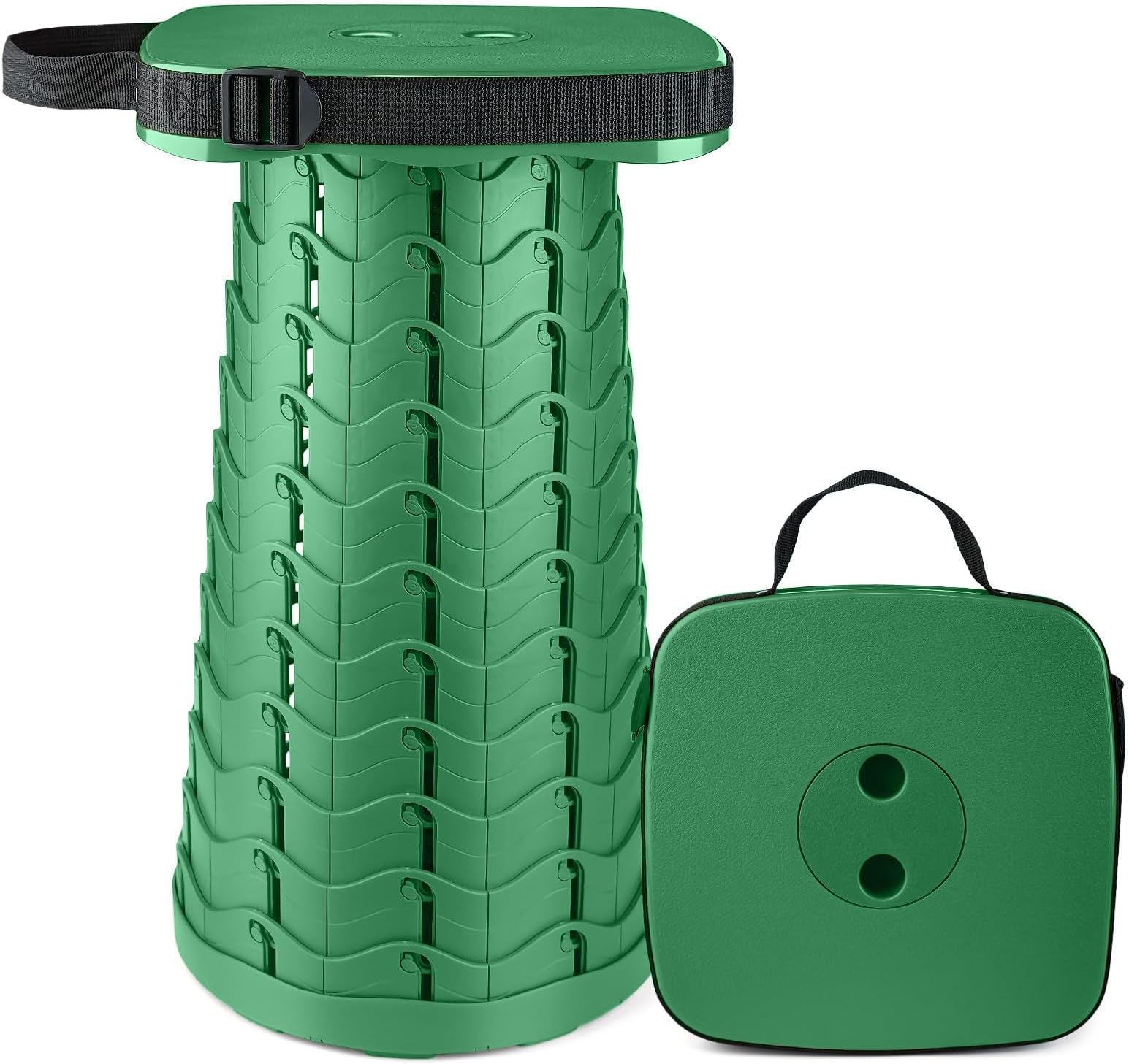 Amazon.com: maliven Collapsible Camping Stool Seat, Square Portable ...