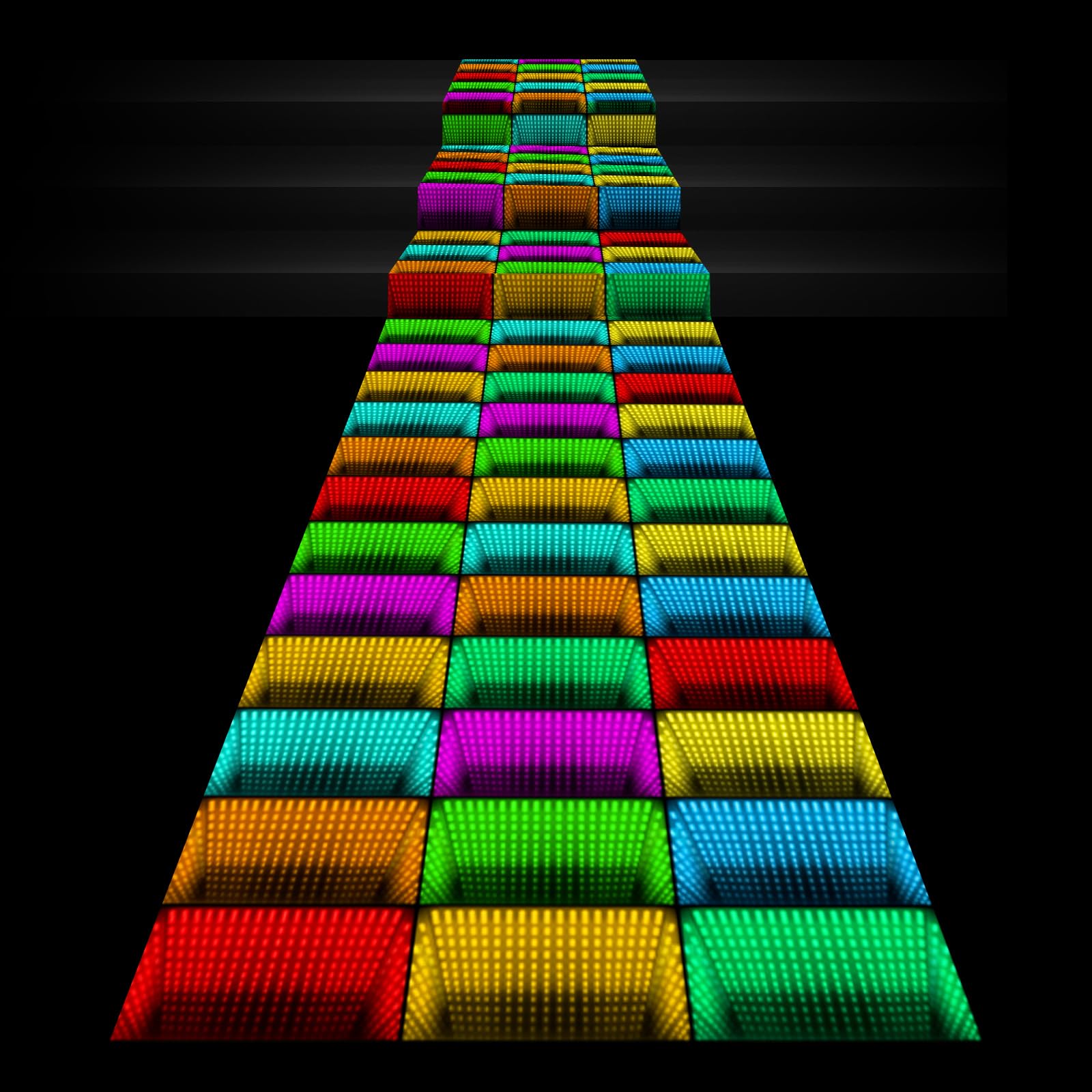 Amazon.com: Haull 118 x 39 Inch Neon Light up Dance Floor Glow in The ...