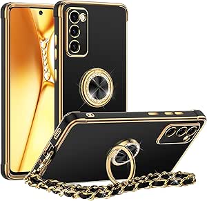 Amazon.com: Miss Arts for Samsung Galaxy S20 FE 5G Case, Ring Holder Stand Luxury Bling ...