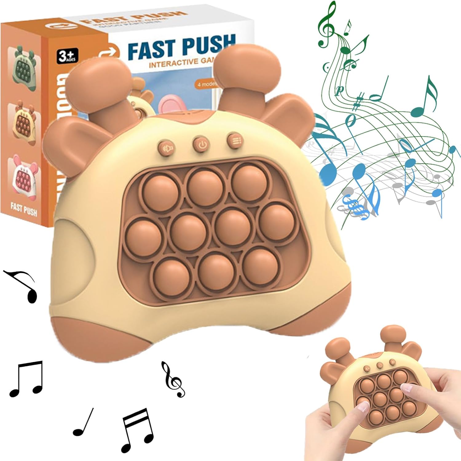 Amazon.com: Quick Push Toy Fidget Sensory Toys Fast Push Bubble Game Handheld Push Button Fidget ...