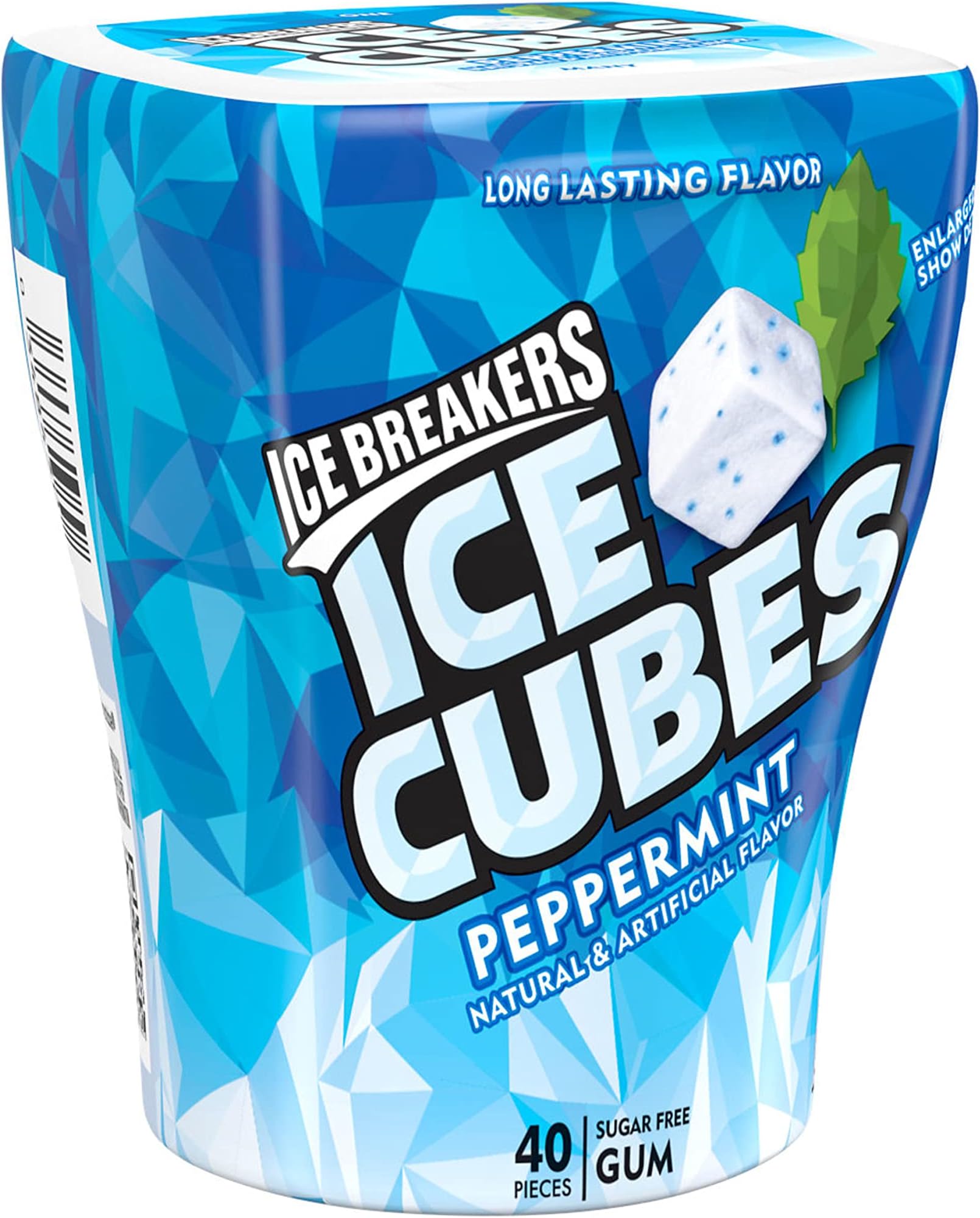 Amazon.com : ICE BREAKERS Ice Cubes Peppermint Sugar Free Chewing Gum ...