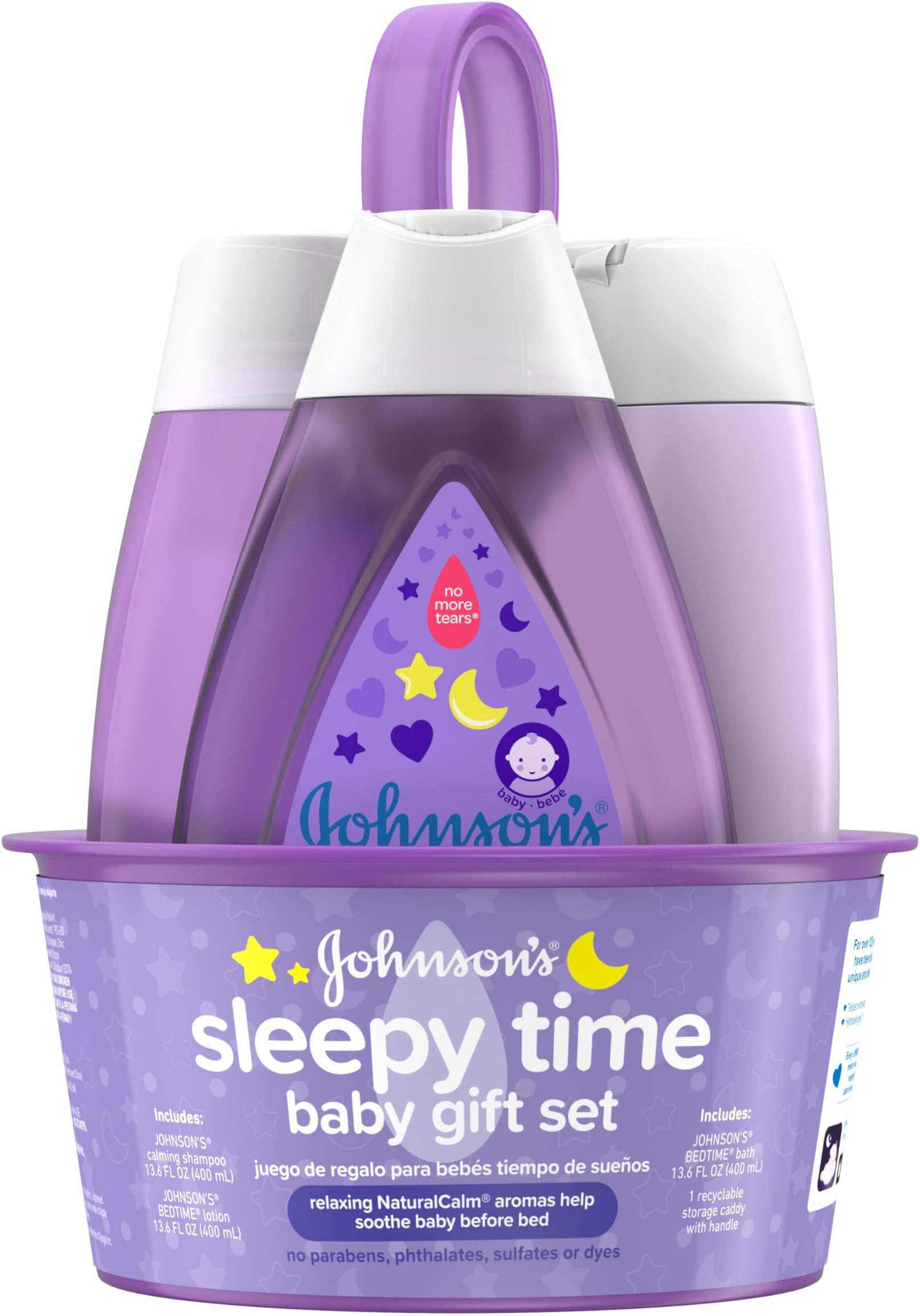 Amazon.com: Johnson's Sleepy Time Bedtime Baby Gift Set with Relaxing ...