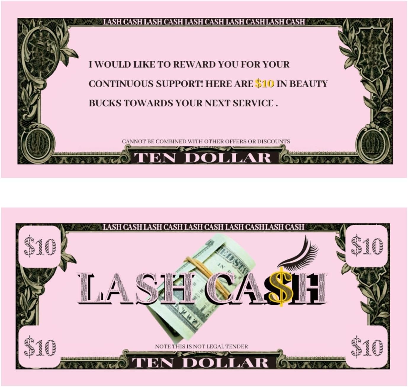 Amazon.com: Mocomfor Lash Gift Certificates, Lash Cash Coupon Voucher ...