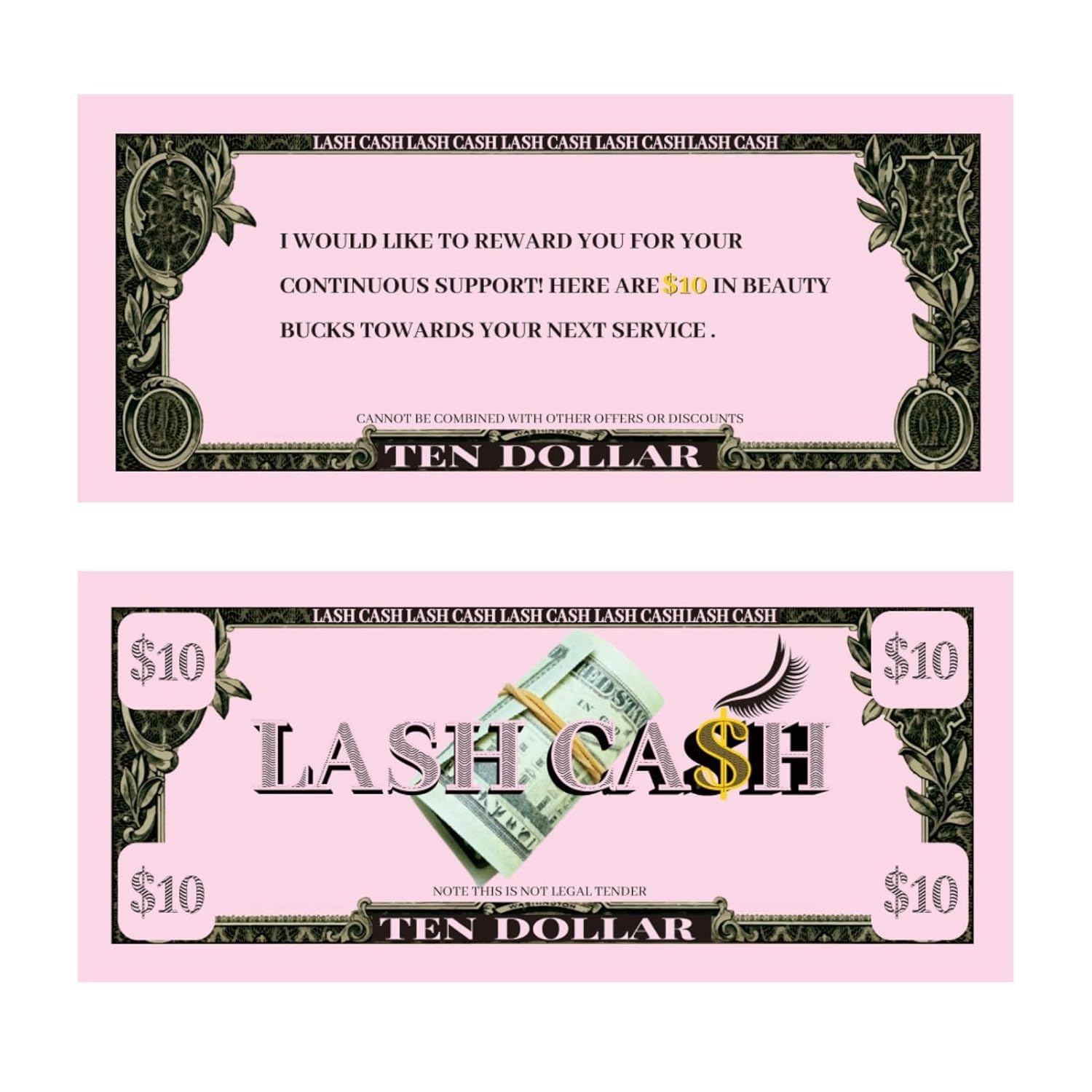 Amazon.com: Loyalty Cards for Business Lashes, Lash Aftercare Kit ...