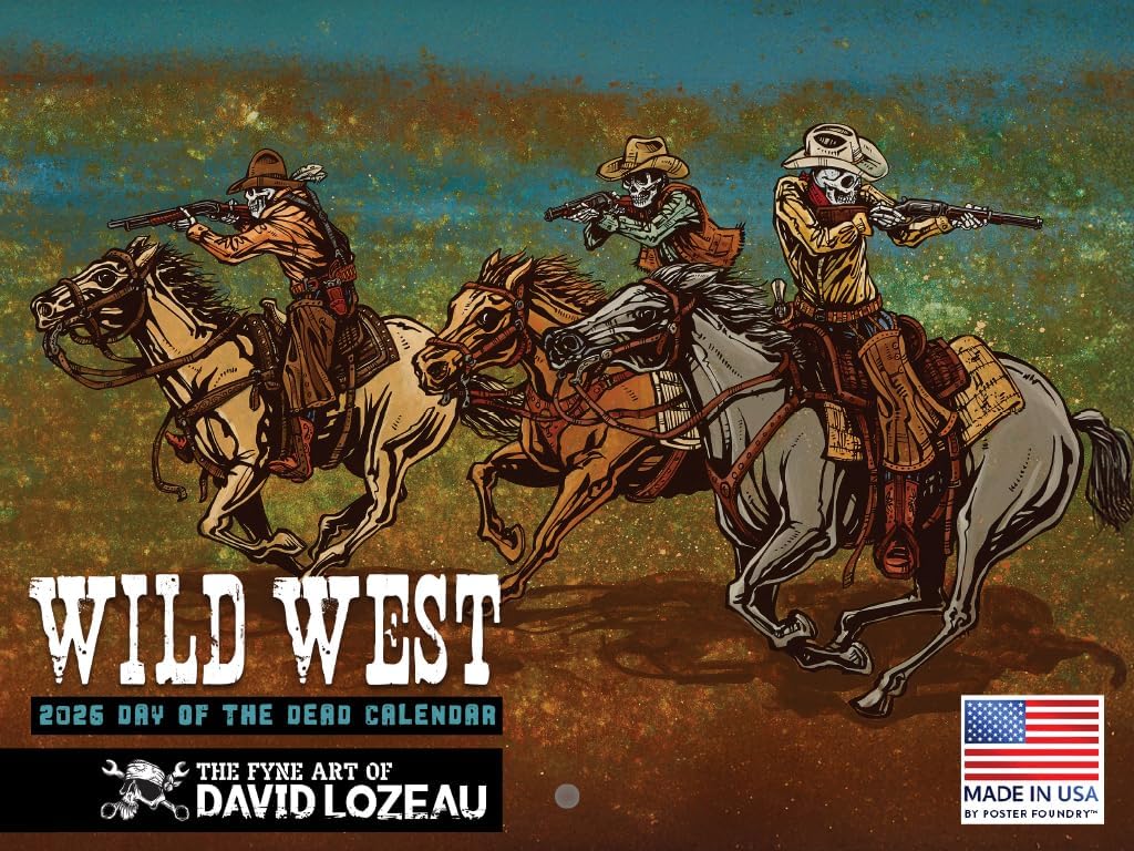 Amazon.com: Wild West Western Calendar 2026 by Lozeau Monthly Wall ...