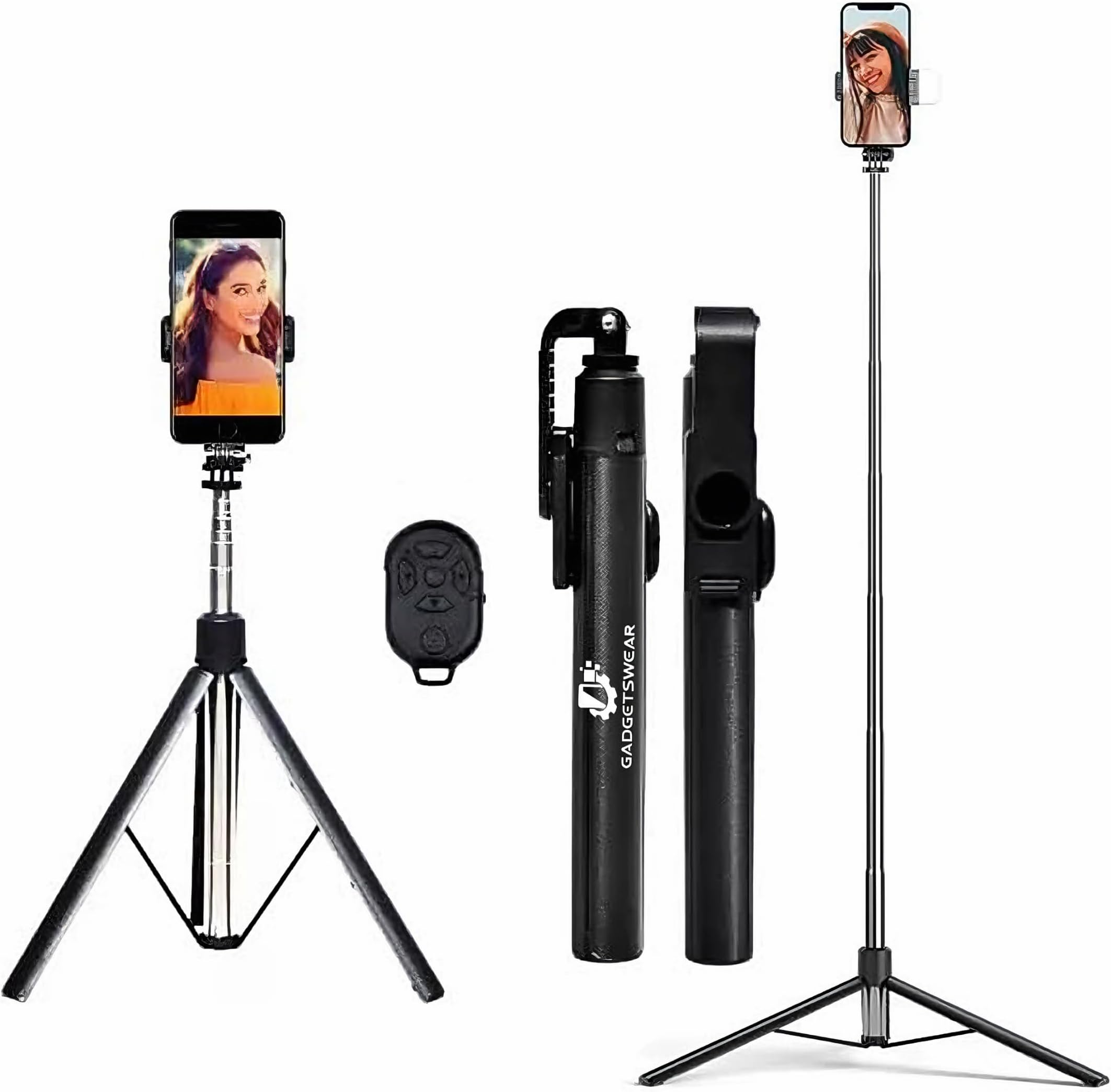 Blushinsta Super Long Selfie Stick Tripod,Extra-Long Selfie Stick with ...