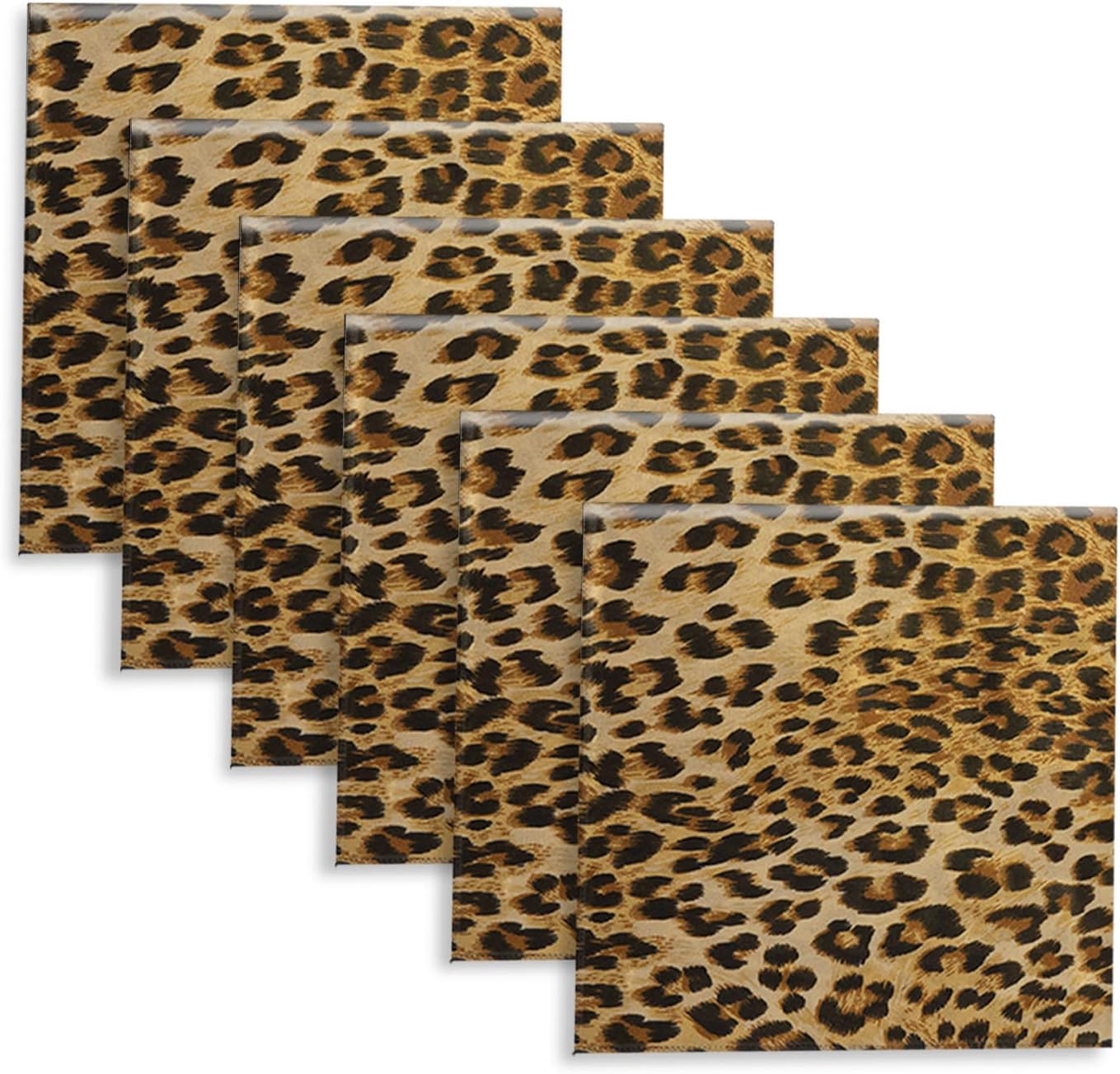Amazon.com: Lingsisi Dinner Napkins Cloth Napkins Set of 6 - Leopard ...