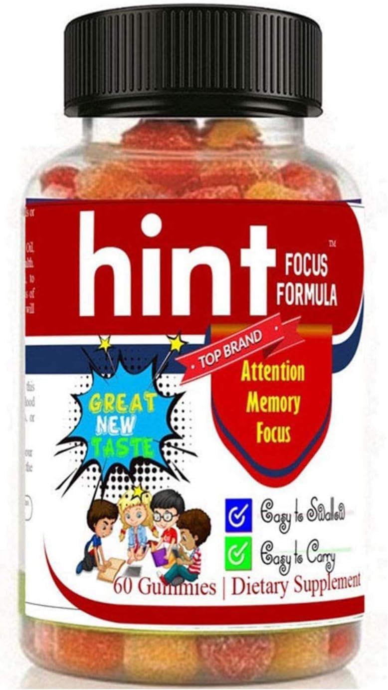 Amazon.com: Hint Focus Formula, Memory Focus Support,60 Gummies Easy to ...