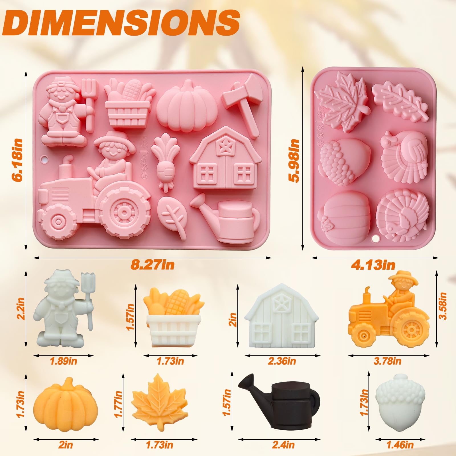 Snapklik.com : 3D Pumpkin Silicone Mold Fall Silicone Chocolate Mold ...
