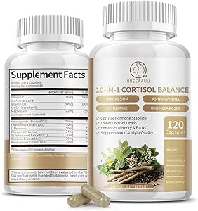 Amazon.com: BBEEAAUU Cortisol Supplements for Women & Men - 10-in-1 ...