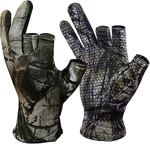 Camo Hunting Gloves Fingerless Turkey Hunting Glove Lightweight Anti ...