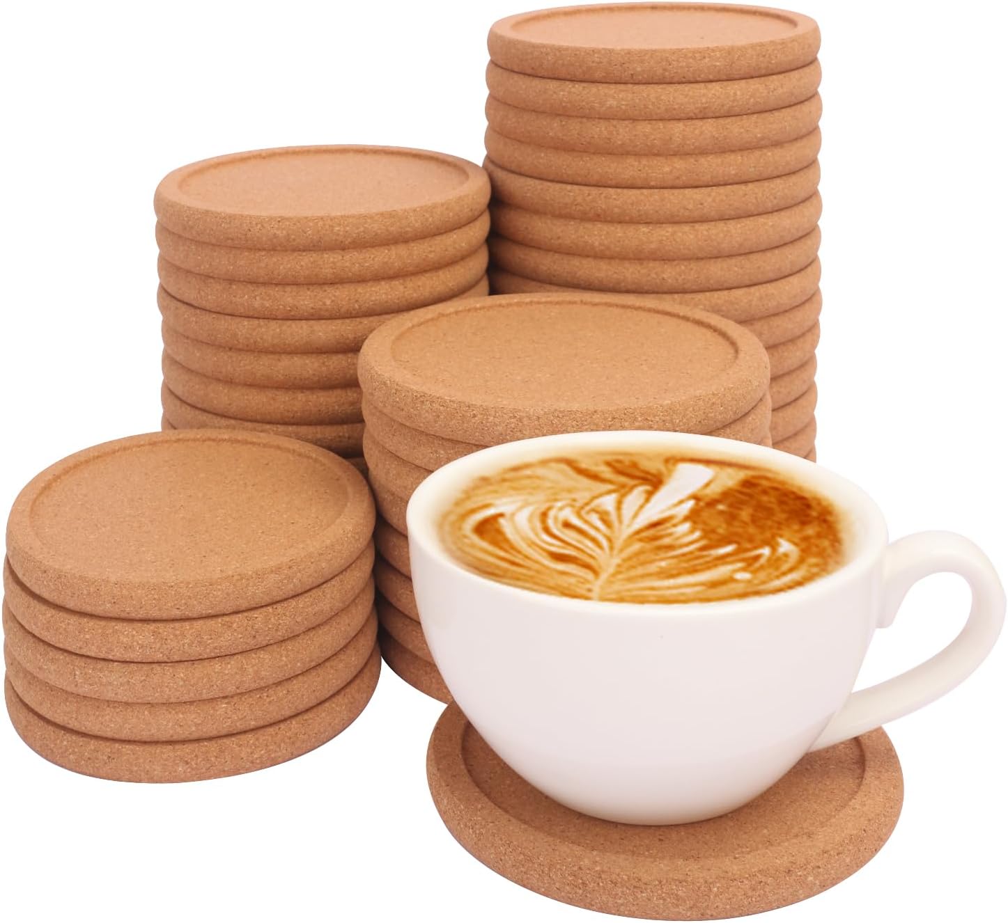 Amazon.com: HILELIFE Cork Coasters for Drinks, 10 Pcs Coaster Set with ...