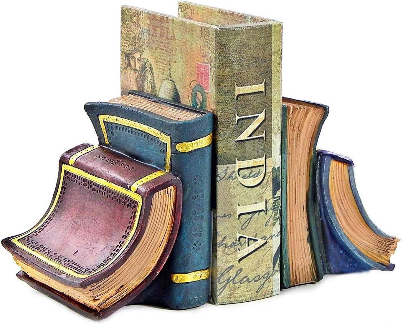 Amazon.com: Bellaa 23354 Decorative Bookends Book Book Stopper ...