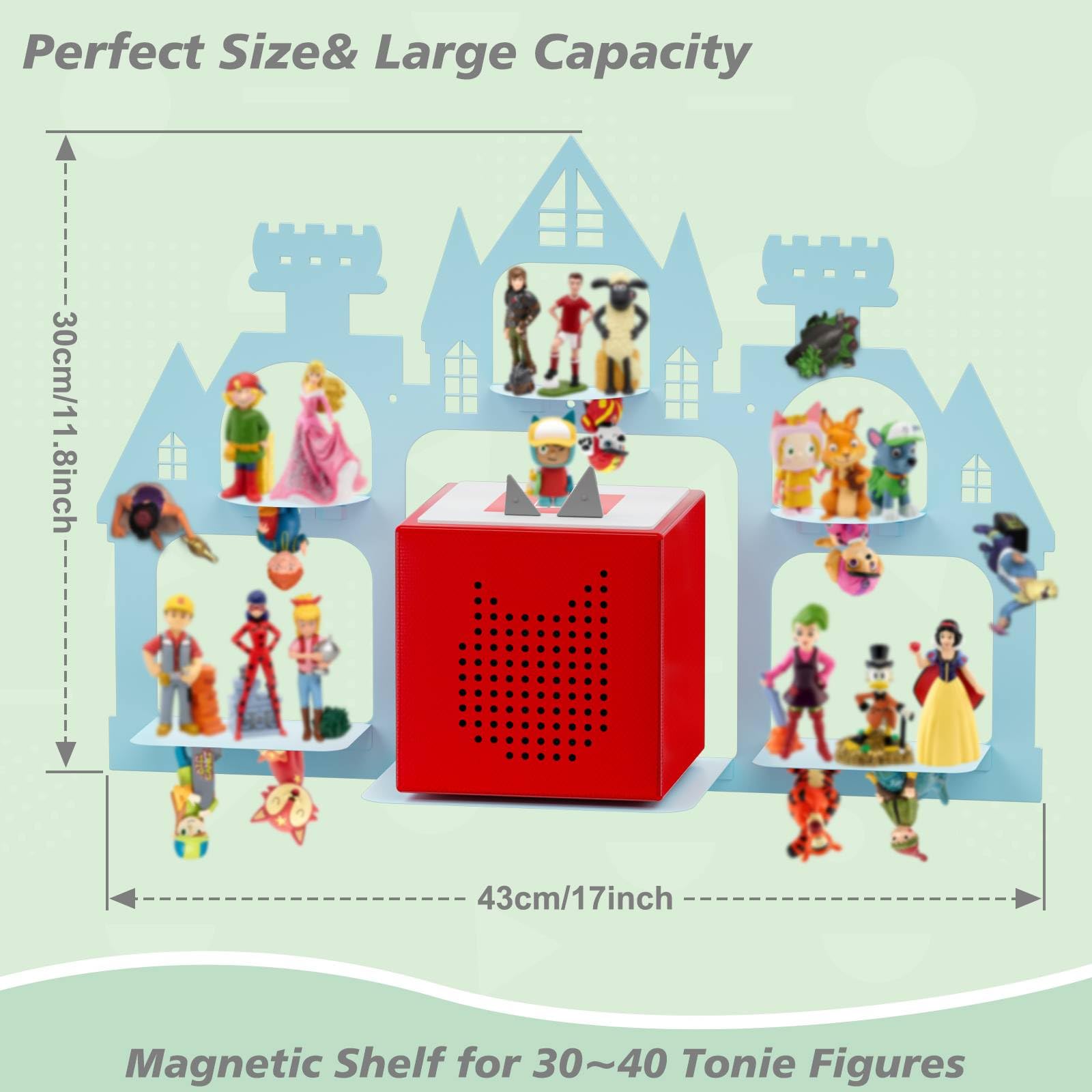 Snapklik.com : Demao Magnetic Shelf For Tonies For Toniebox, Metal ...