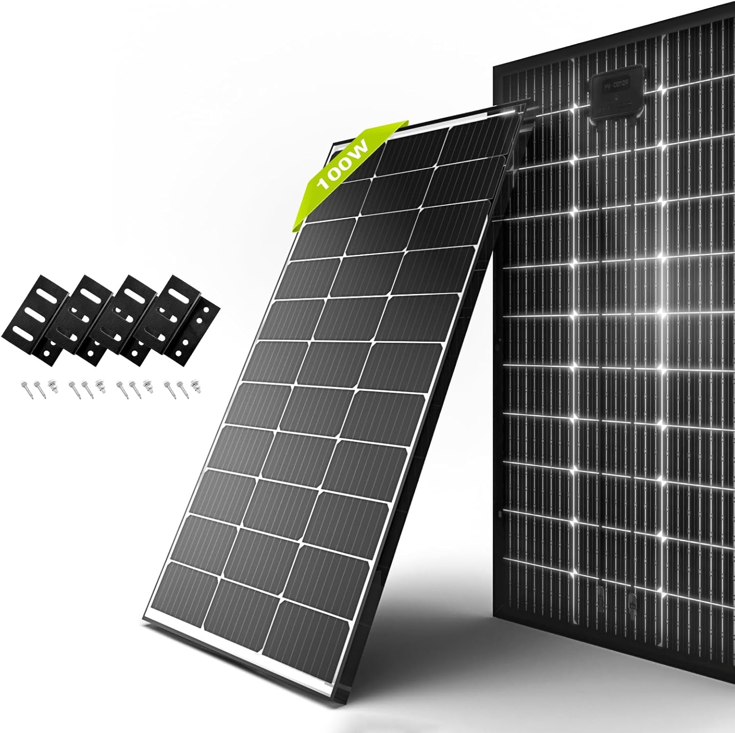 Amazon.com : Newpowa Bifacial 100W 12V Solar Panels 9BB Monocrystalline ...