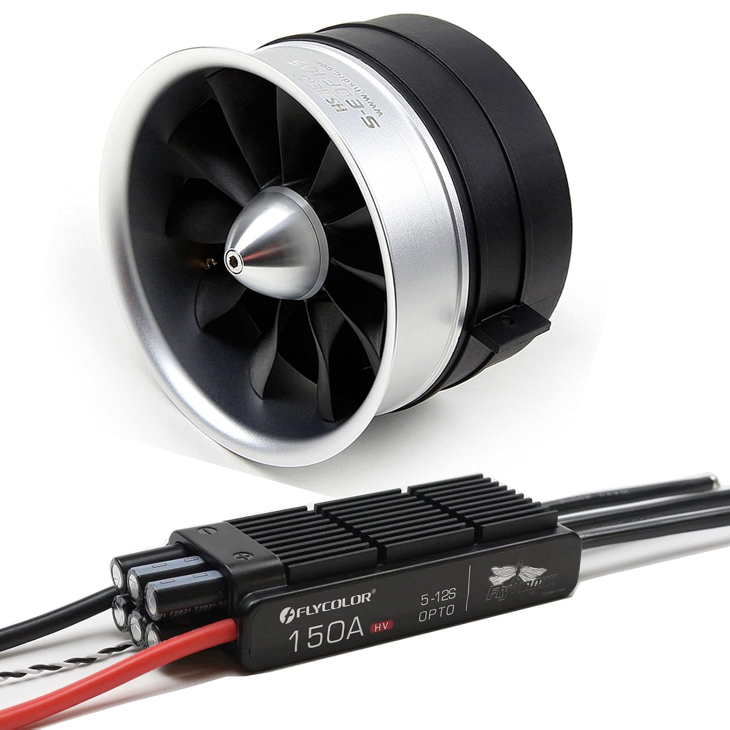 Amazon.com: 105mm EDF and 150A ESC 12S 750KV 7.4KG Thrust for Rc ...