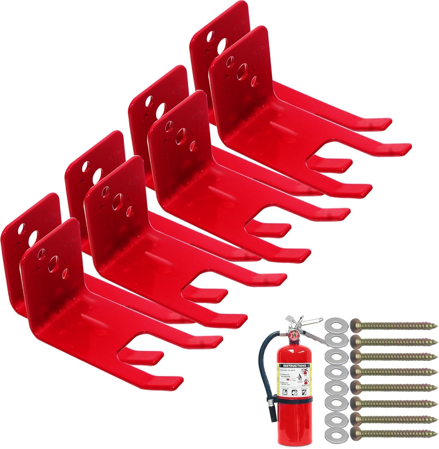 Amazon.com: 8 Pack Universal Fire Extinguisher Bracket, Fire ...