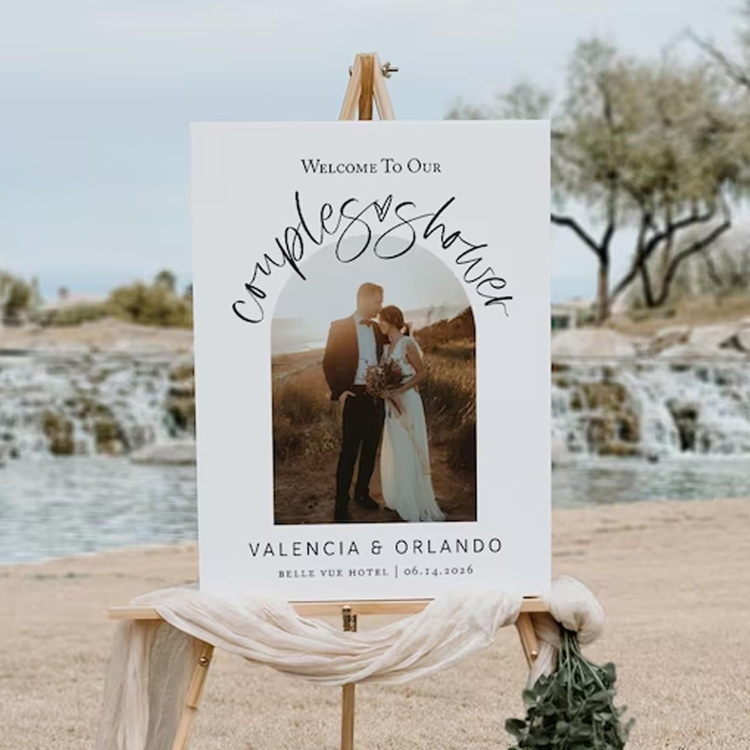 Amazon.com: Couples Shower Welcome Sign , Minimalist Welcome Sign ...