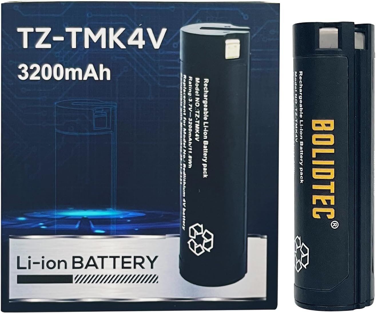 Amazon.com: BolidTec 2-Pack 3200mAh Replacement Battery for Milwaukee ...