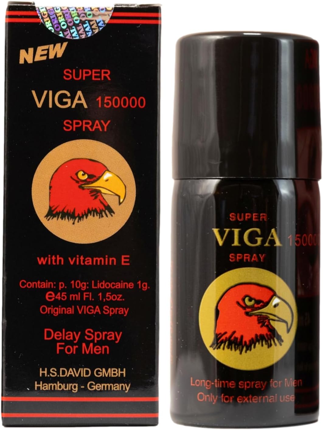 Super VIGA 150000 Black Delay Spray for Men | Last Longer in Bed | 150 ...