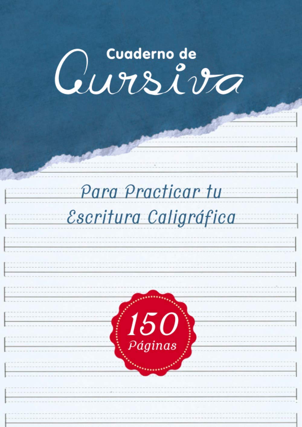 Amazon.com: Cuaderno de Cursiva Para Practicar Tu Escritura Caligráfica ...