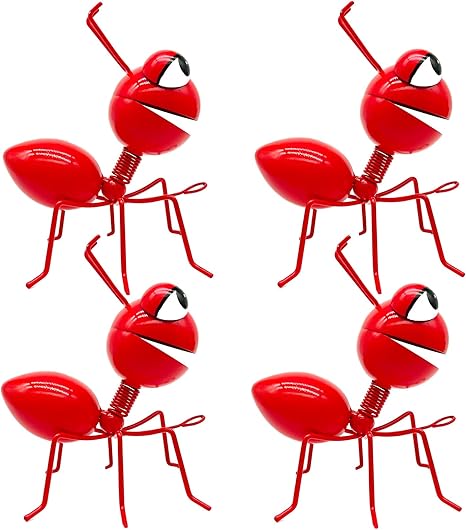 Amazon.com : Cruis Cuka Metal Yard Art Garden Decorative Cute Ant ...