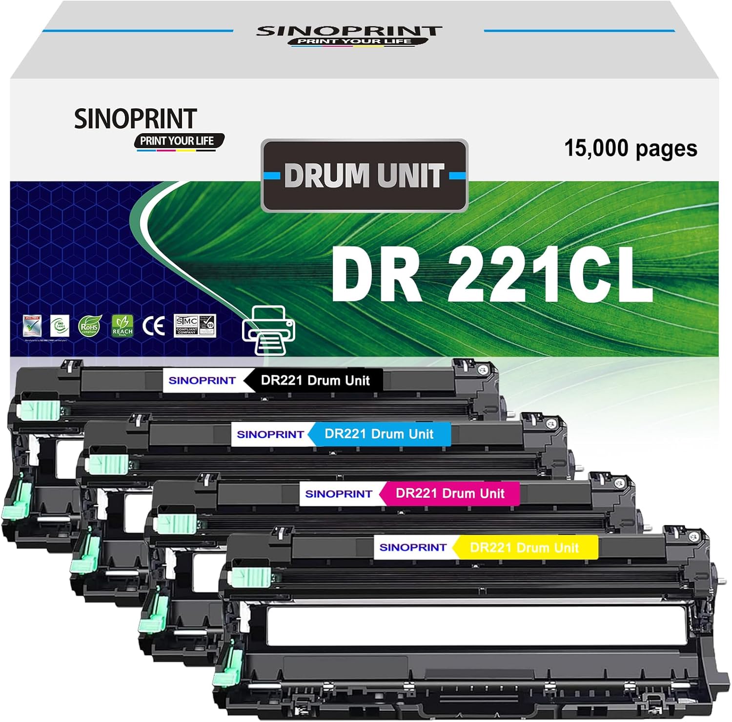 Amazon.com: SINOPRINT DR221CL DR-221CL DR221 CL Drum Unit Replacement ...