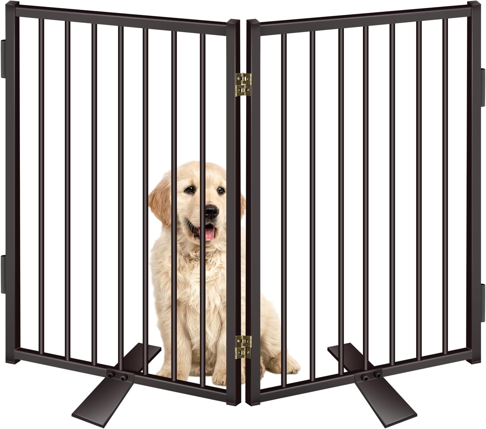 Amazon.com: NMN Designs Logan Dog Gate - Indoor Pet Barrier and Wooden ...