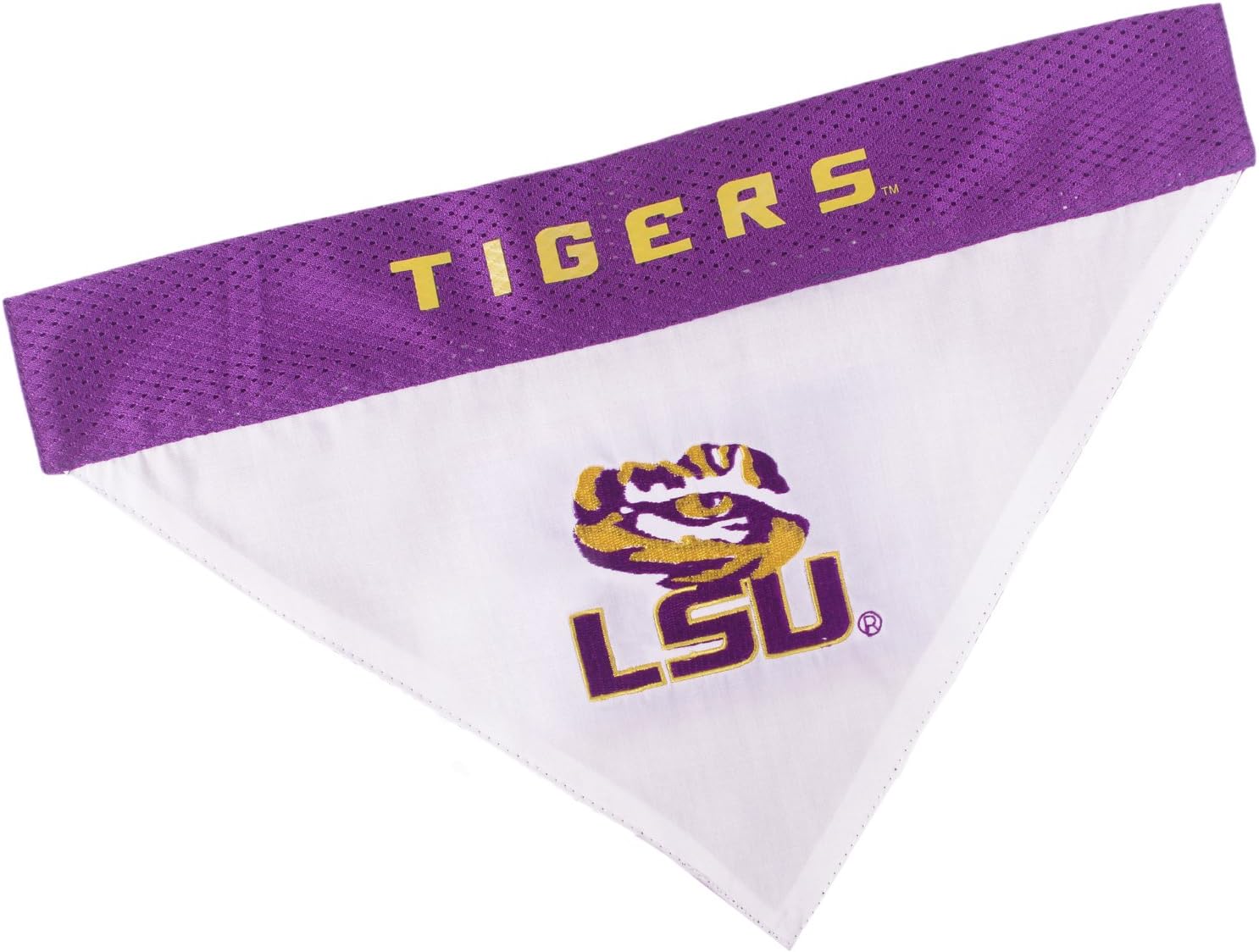 Amazon.com: Pets First Collegiate Pet Accessories, Reversible Bandana ...