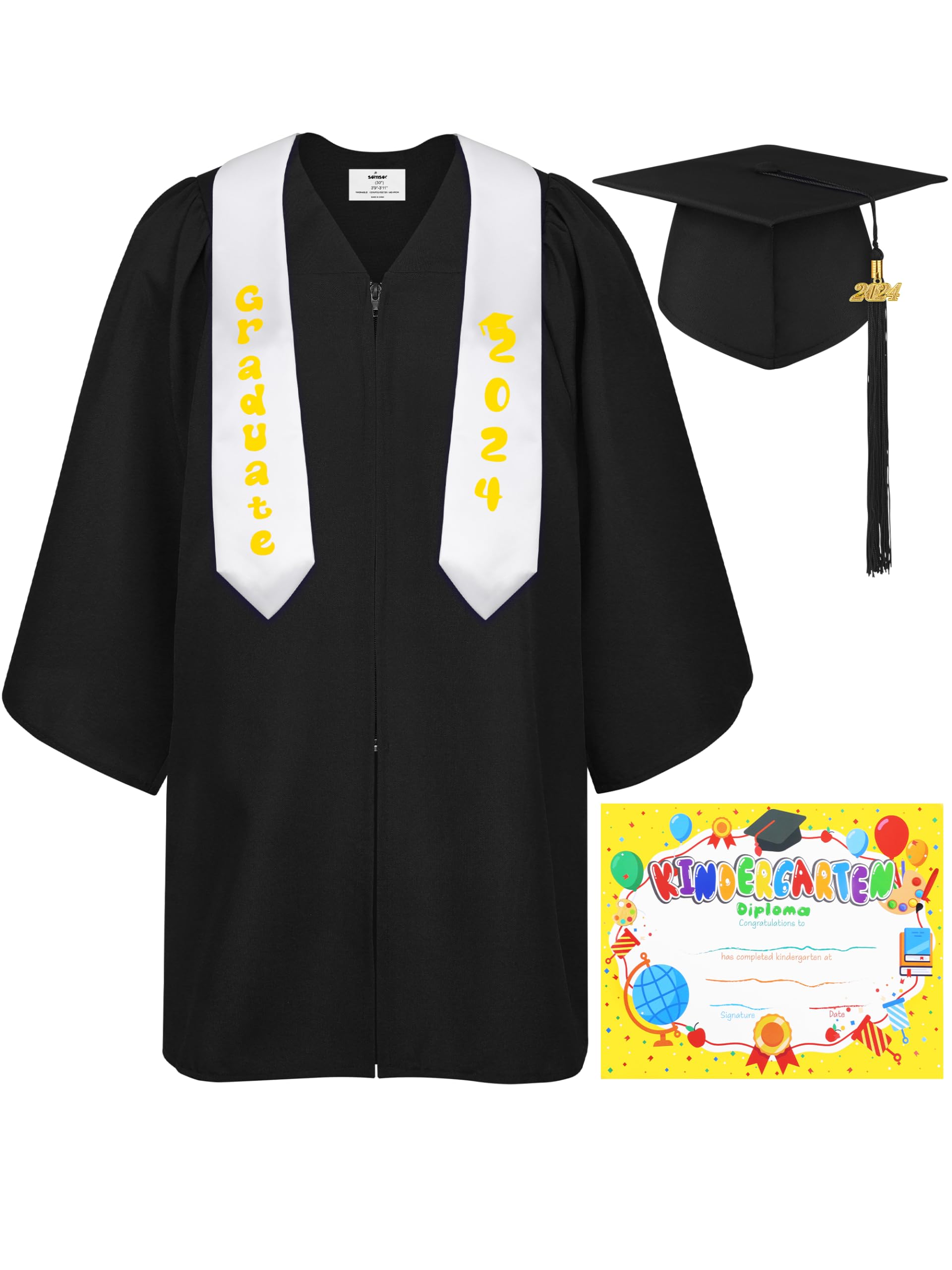 Snapklik.com : SOMSOC Matte Preschool Kindergarten Graduation Gown Cap ...