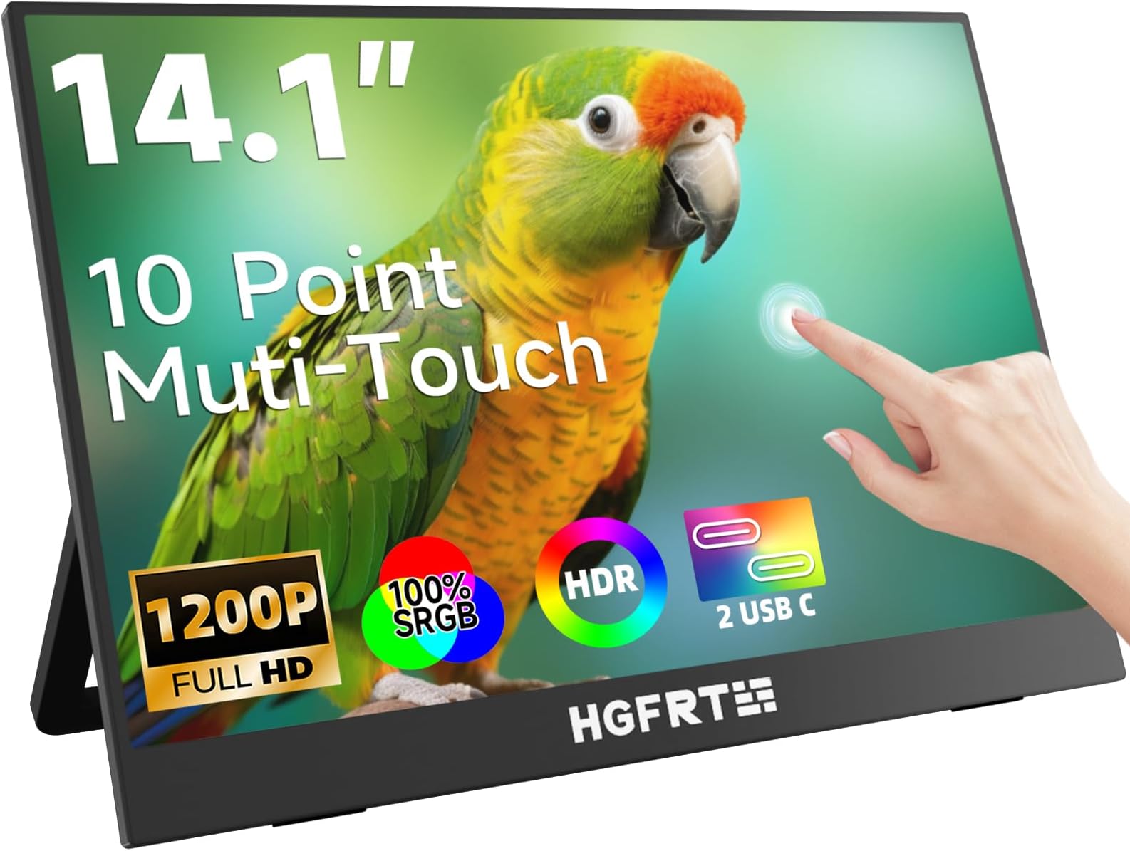 Portable Monitor TouchScreen Kenowa 14" HDR 1920x1200 IPS Full HD ...