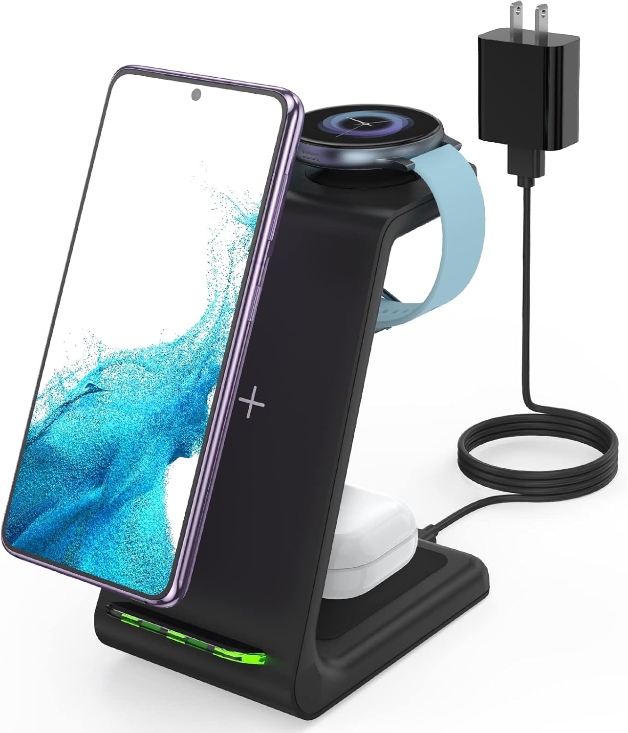 Amazon.com: Wireless Charger for Samsung Charging Station: JoyGeek 3 in ...