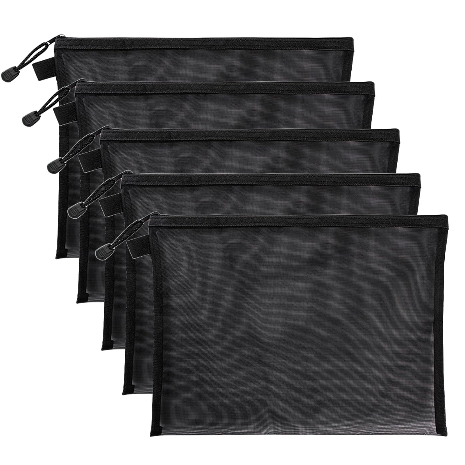 scicent 5Pcs A4 Plastic Wallets File Bags, A4 Document Wallets with ...