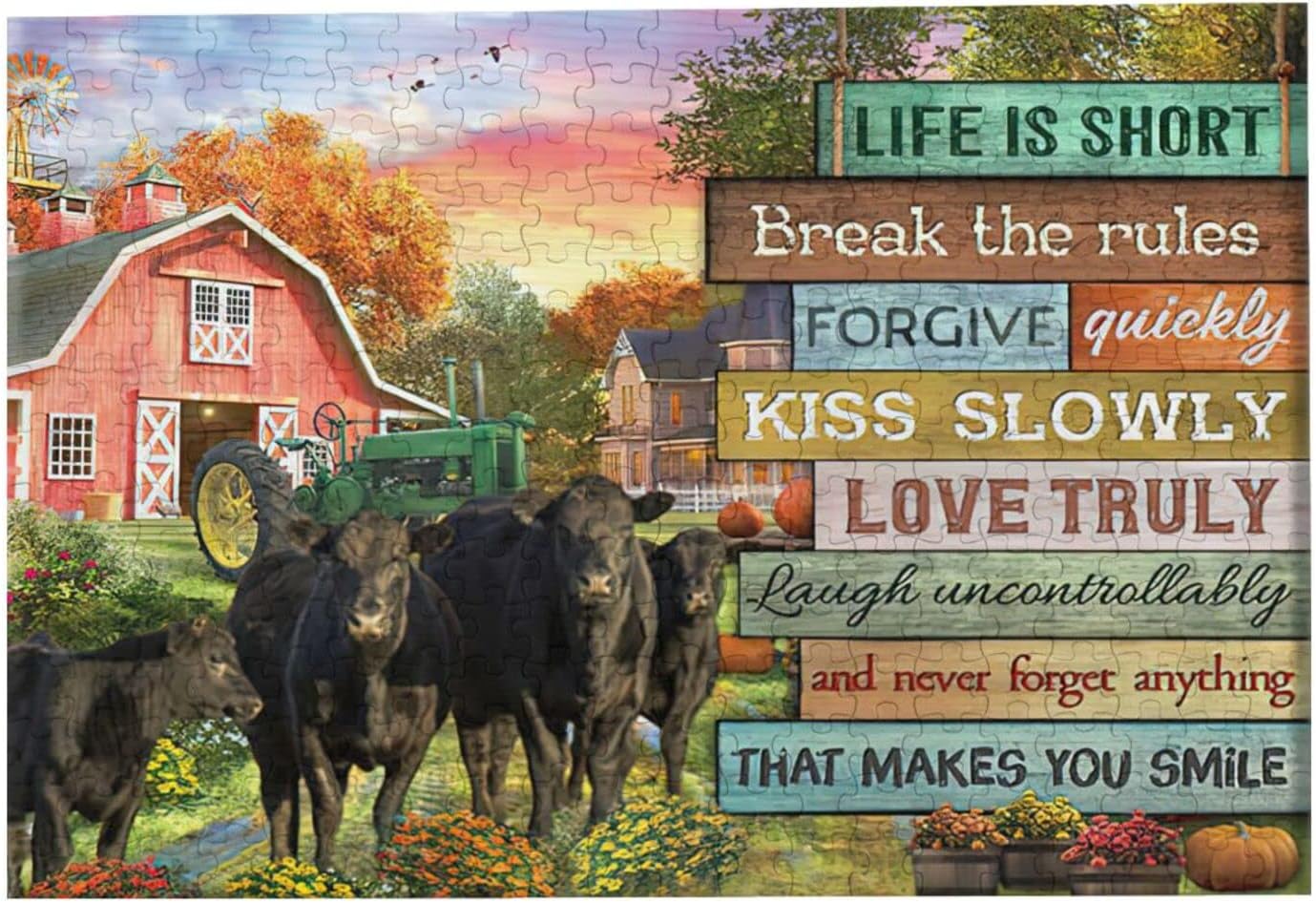 Amazon.com: Inspirational Quotes Jigsaw Puzzle 300 Pieces Artwork Art ...