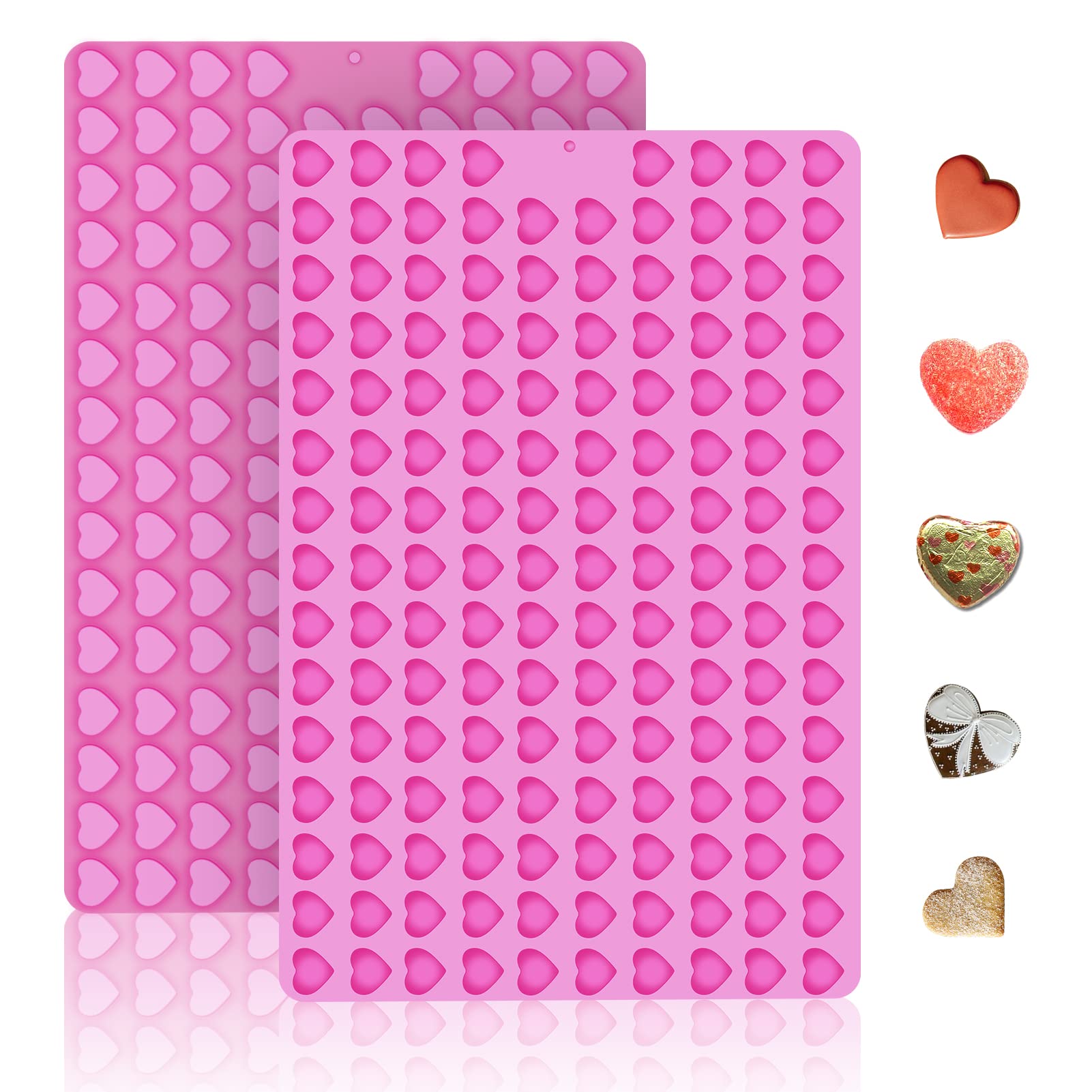 Amazon.com: 2 PCS Mini Silicone Molds, Dog Treat Molds,296 Cavity Mini ...