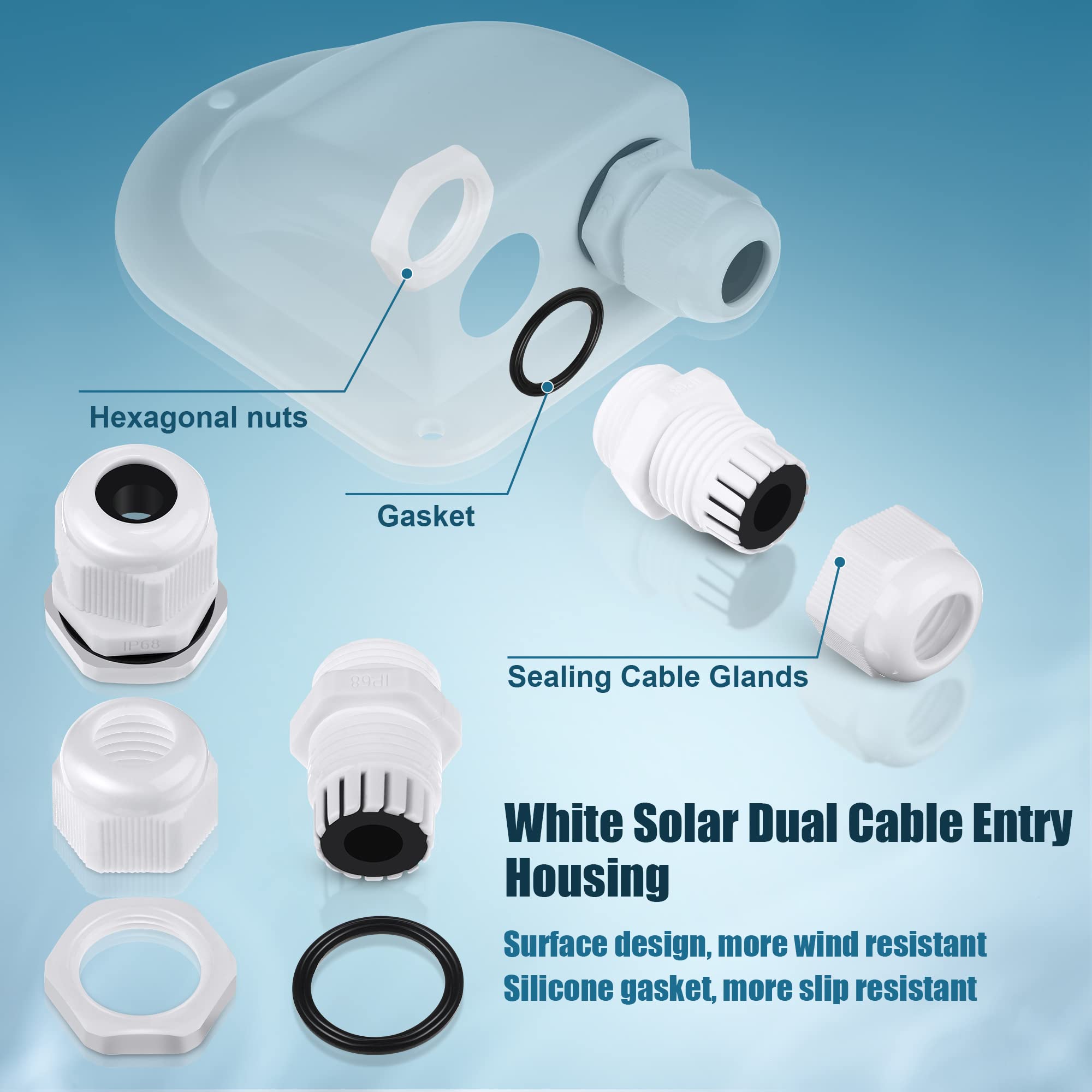 Snapklik.com : Cable Gland Entry, 13AWG To 7AWG RV Roof Cable Entry ...