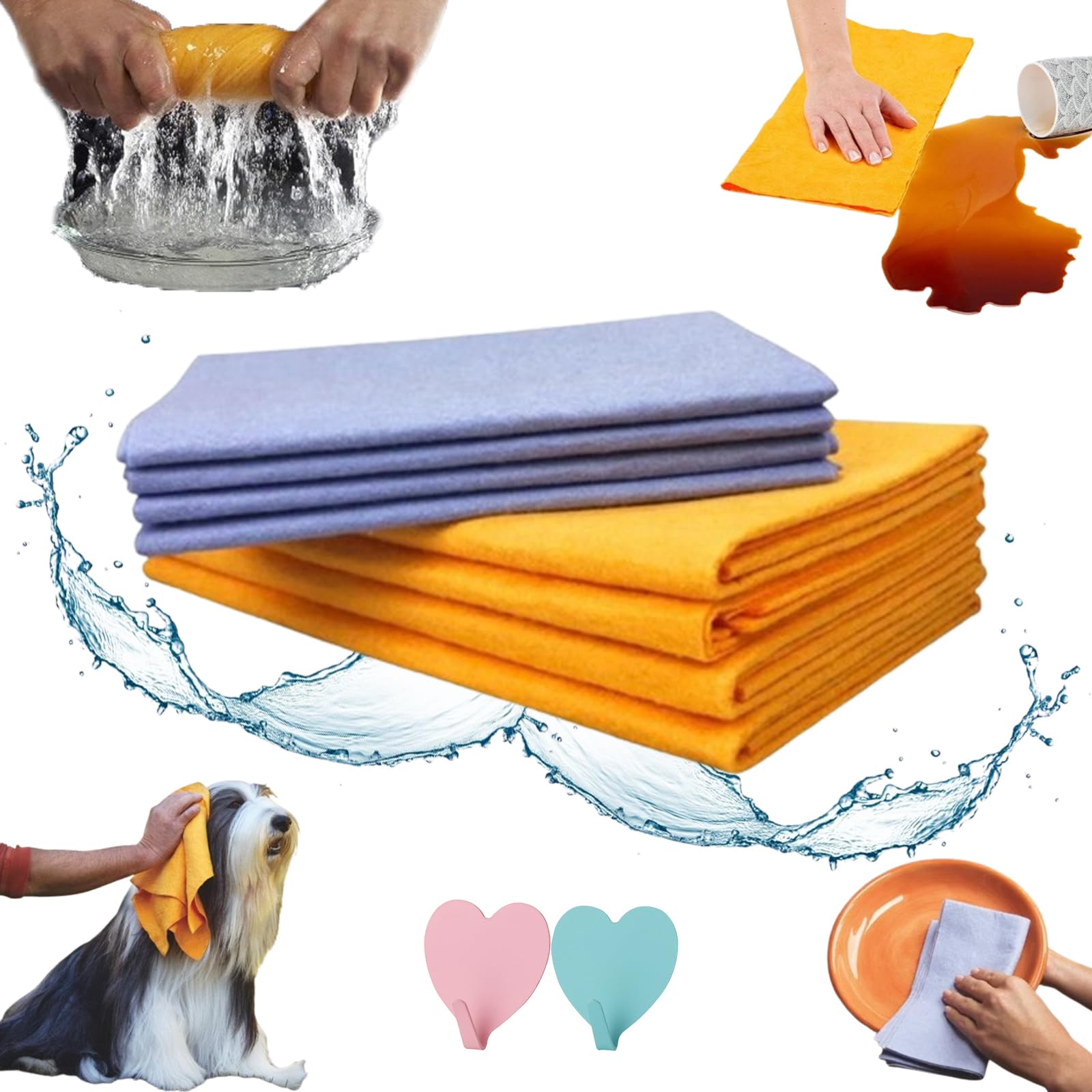 Amazon.com: Gugliet Ultra-Absorbent Miracle Cleaning Shammy, Absorbent ...