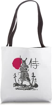 Amazon.com: Samurai Warrior Sketch Silhouette Japanese Tote Bag ...