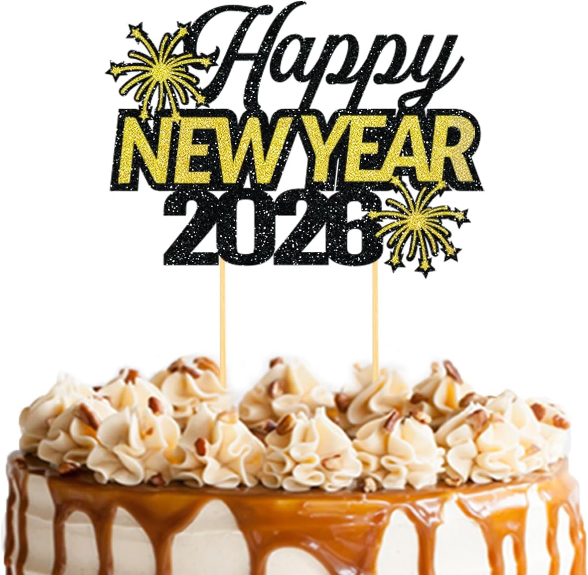 Amazon.com: New Year Cake Toppers for New Year Party Decoration ...