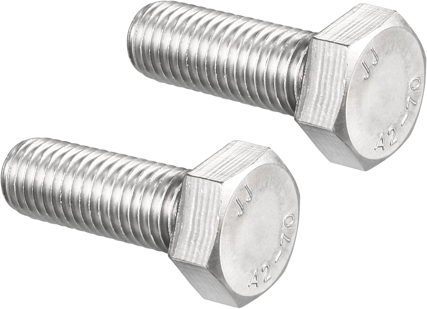 sourcing map M14 Hex Bolt M14-2 x 40mm 304 Stainless Steel 4.8 Grade ...