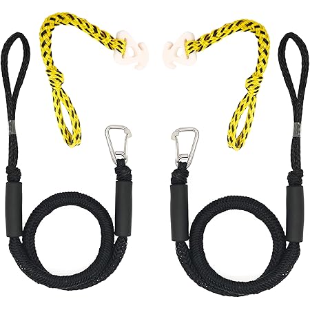 Amazon.com: Bungee Dock Lines with Clip Boat Dock Accessories Mooring ...